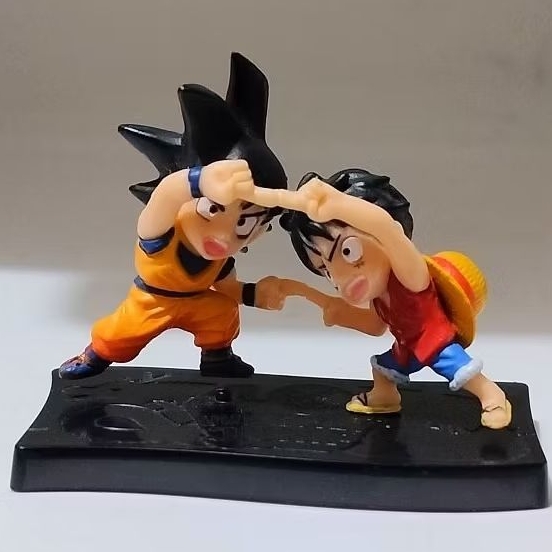 Bandai Dragon Ball Z One Piece Monkey D. Luffy Son Goku Toy Figure ...