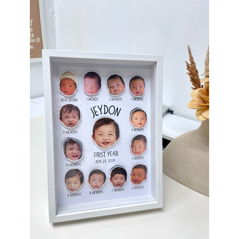 3d Picture Frame Monthly Milestone Photo Decor | Shopee Philippines