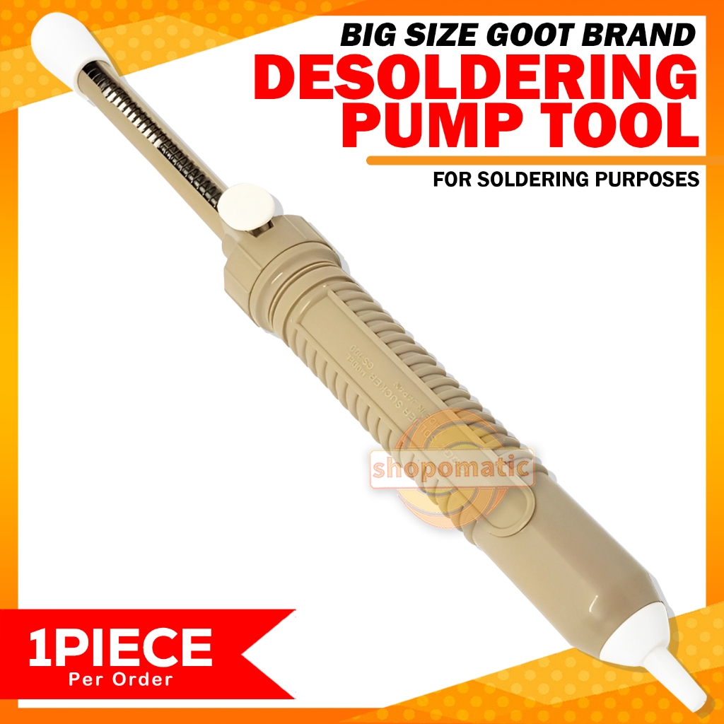 SHOPO GOOT Heavy-Duty Soldering Pump – Big Desoldering Tool for ...