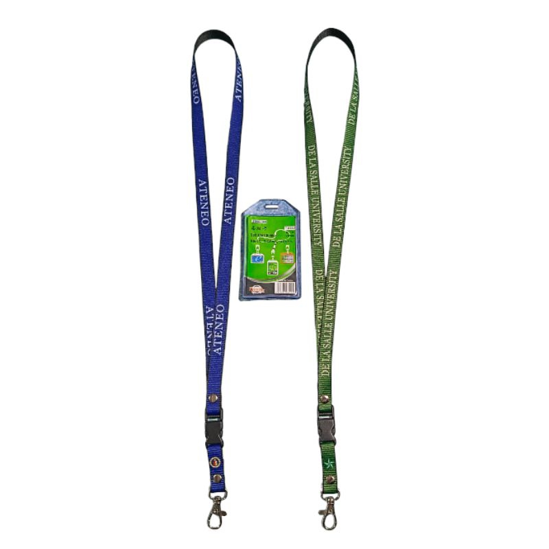 ATENEO / DLSU LANYARD WITH FREE ID HOLDER - NEW DESIGN ID LACE | Shopee ...
