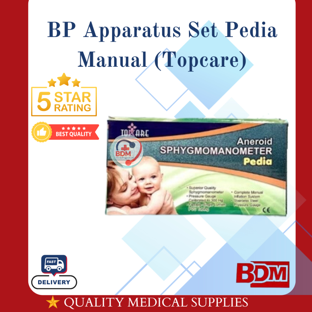BP Apparatus Set Pedia Manual (Aneroid & Steth) -Topcare | Shopee ...