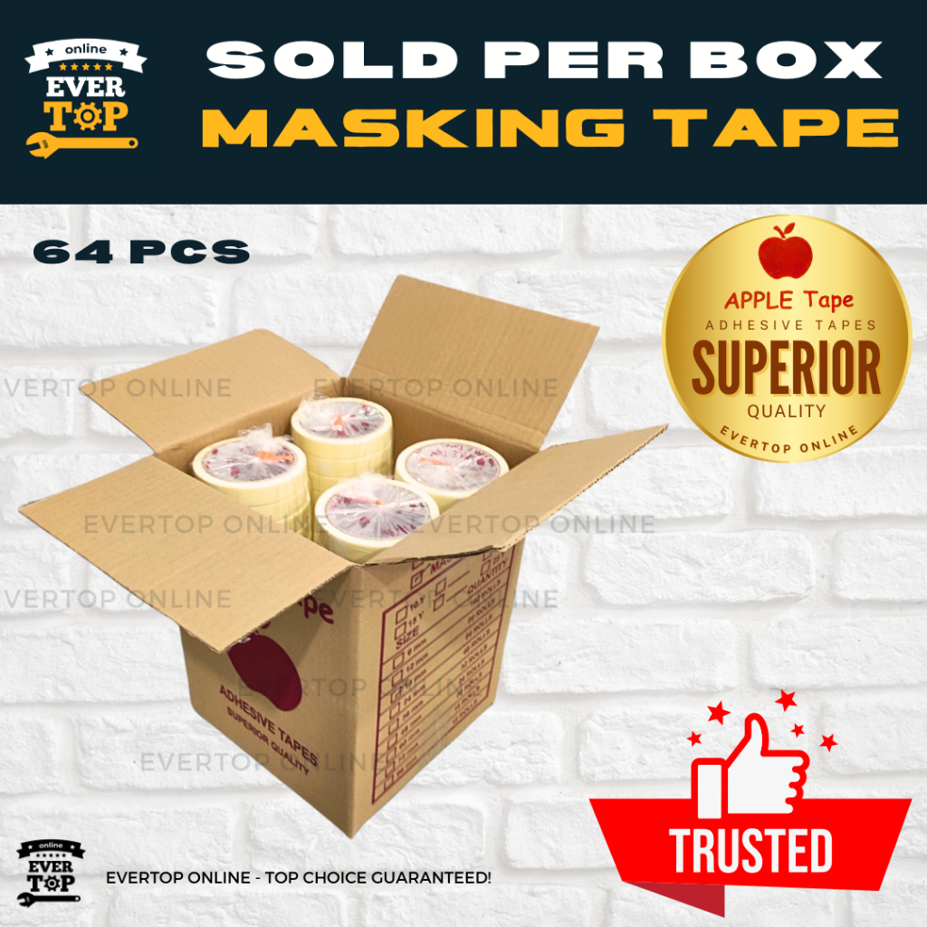 1 BOX Masking Tape 3/4 inch Artist Tape Adhesive PaperTape 3/4" 20 ...