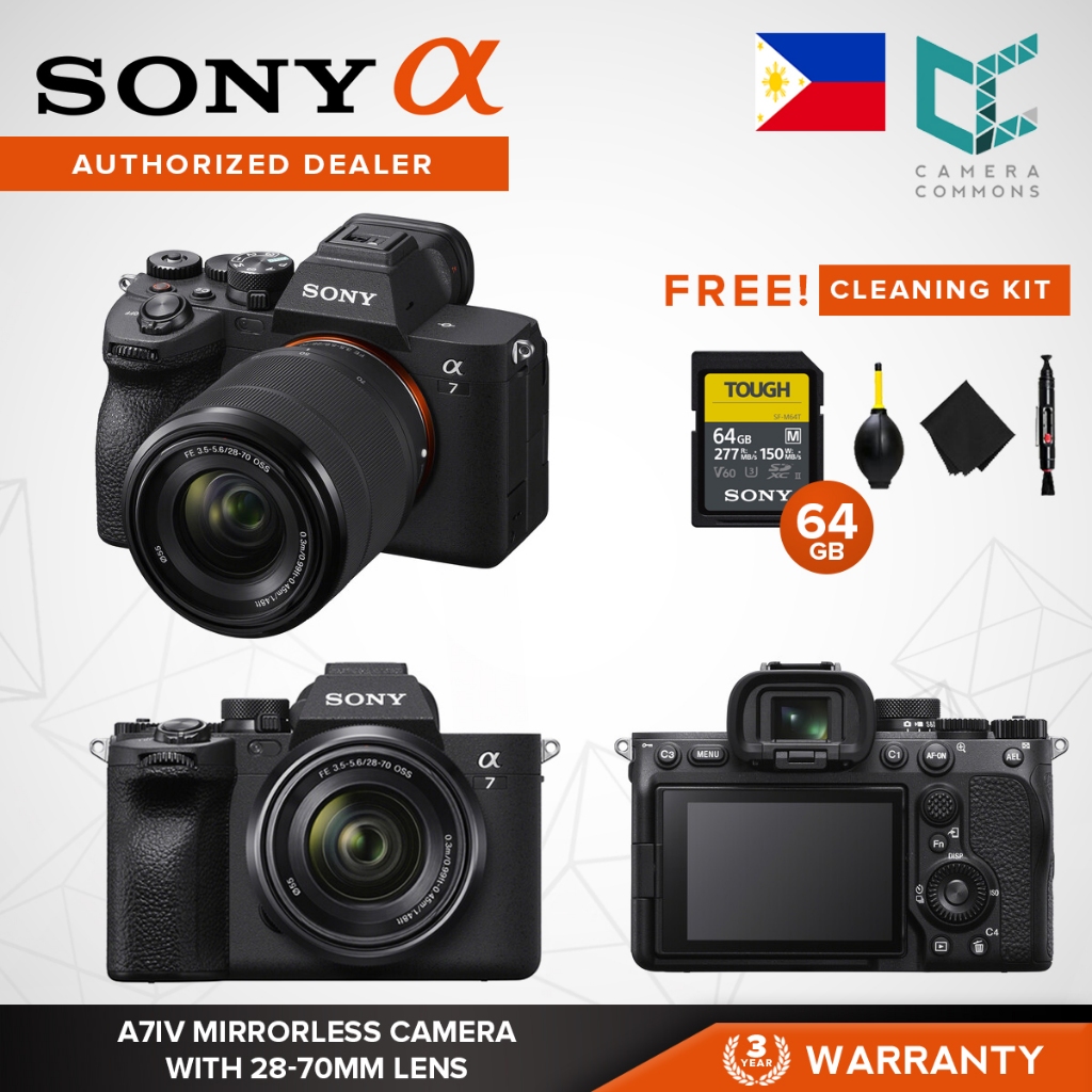 Sony A7IV Alpha Kit Compact Full-Frame Mirrorless Camera A74 Body with ...