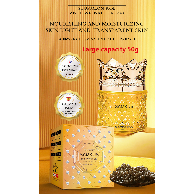 SAMKUS STURGEON ROE WATER light whitening cream for face anti aging ...