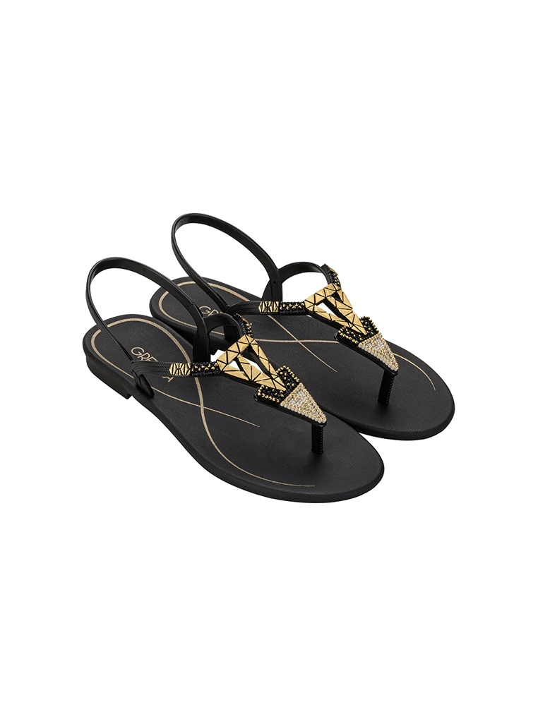 Grendha Desejo Sand Black Comfortable Sandals for Ladies | Shopee ...
