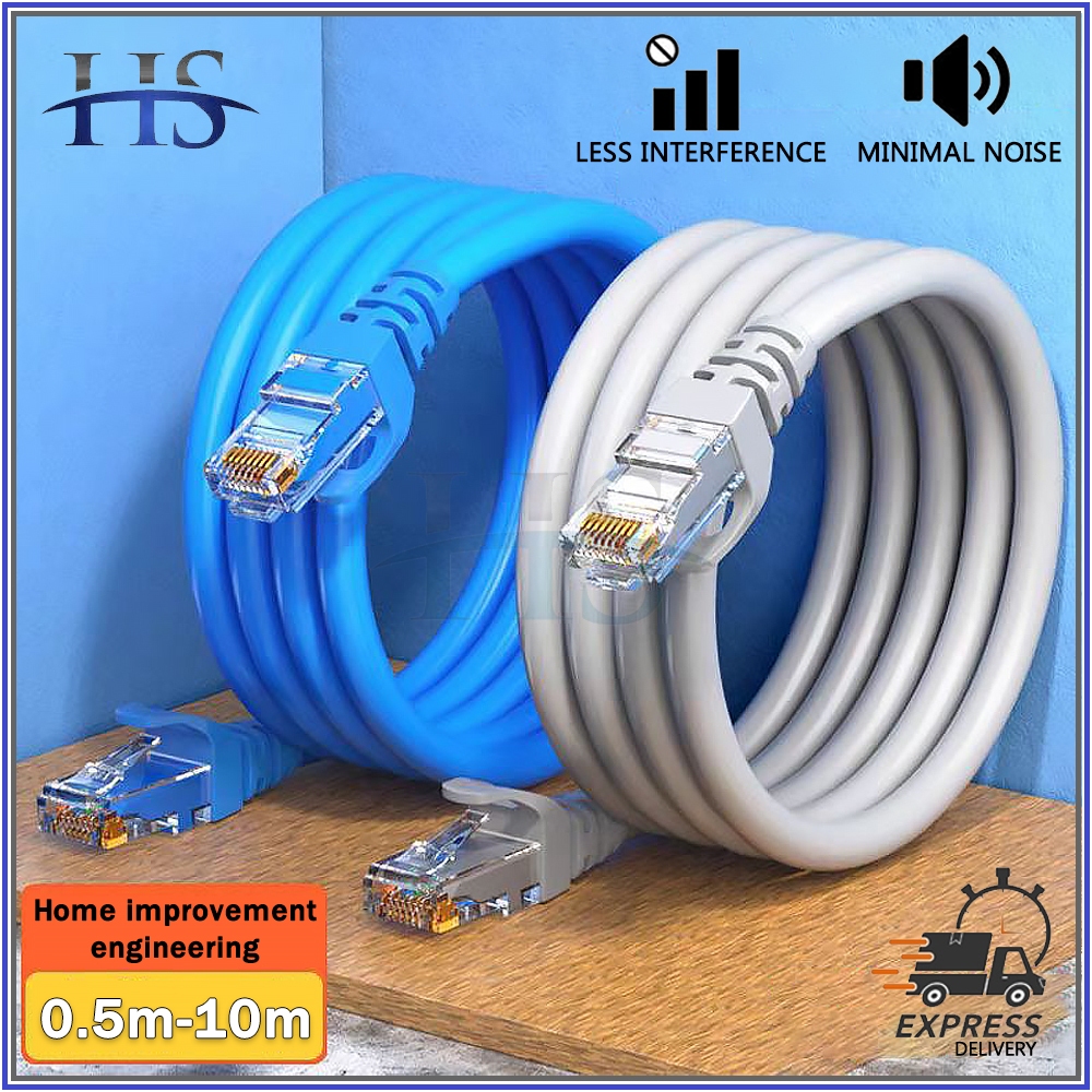 0.5M/1M/1.5M/2M/3M/5M/10M CAT5 RJ45 Lan Cable Outdoor UTP Ethernet Cable 1000Mbps Network Cable ...