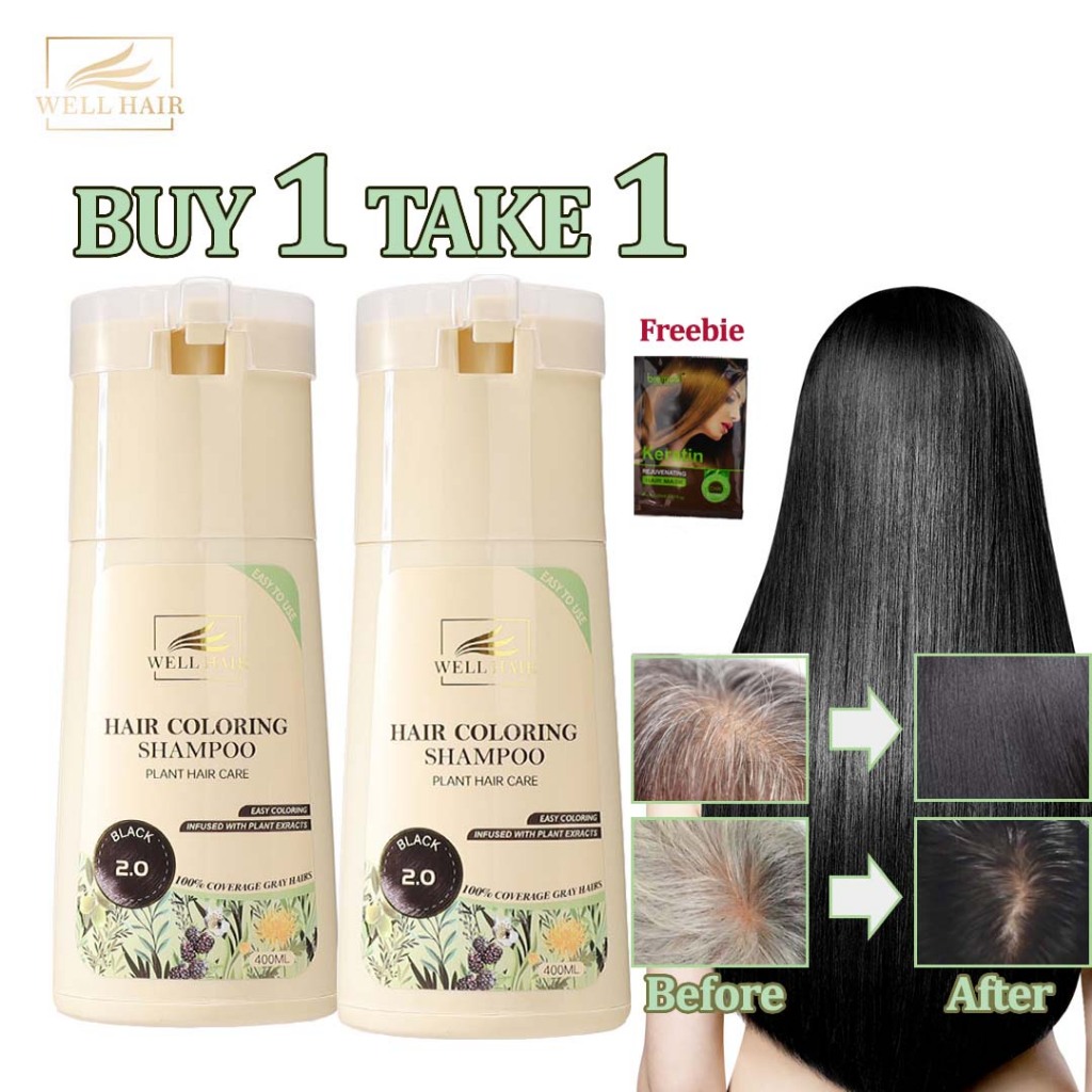 Well Hair Blackening Color Covering White Hair Into Black Herbal Plant ...