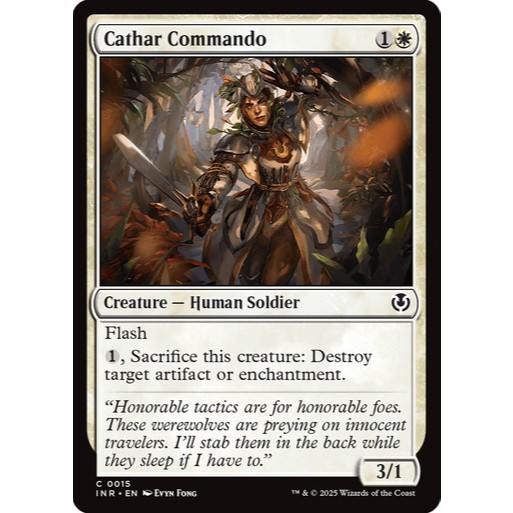 Magic: The Gathering | Cathar Commando | Innistrad Remastered (INR) | Shopee Philippines