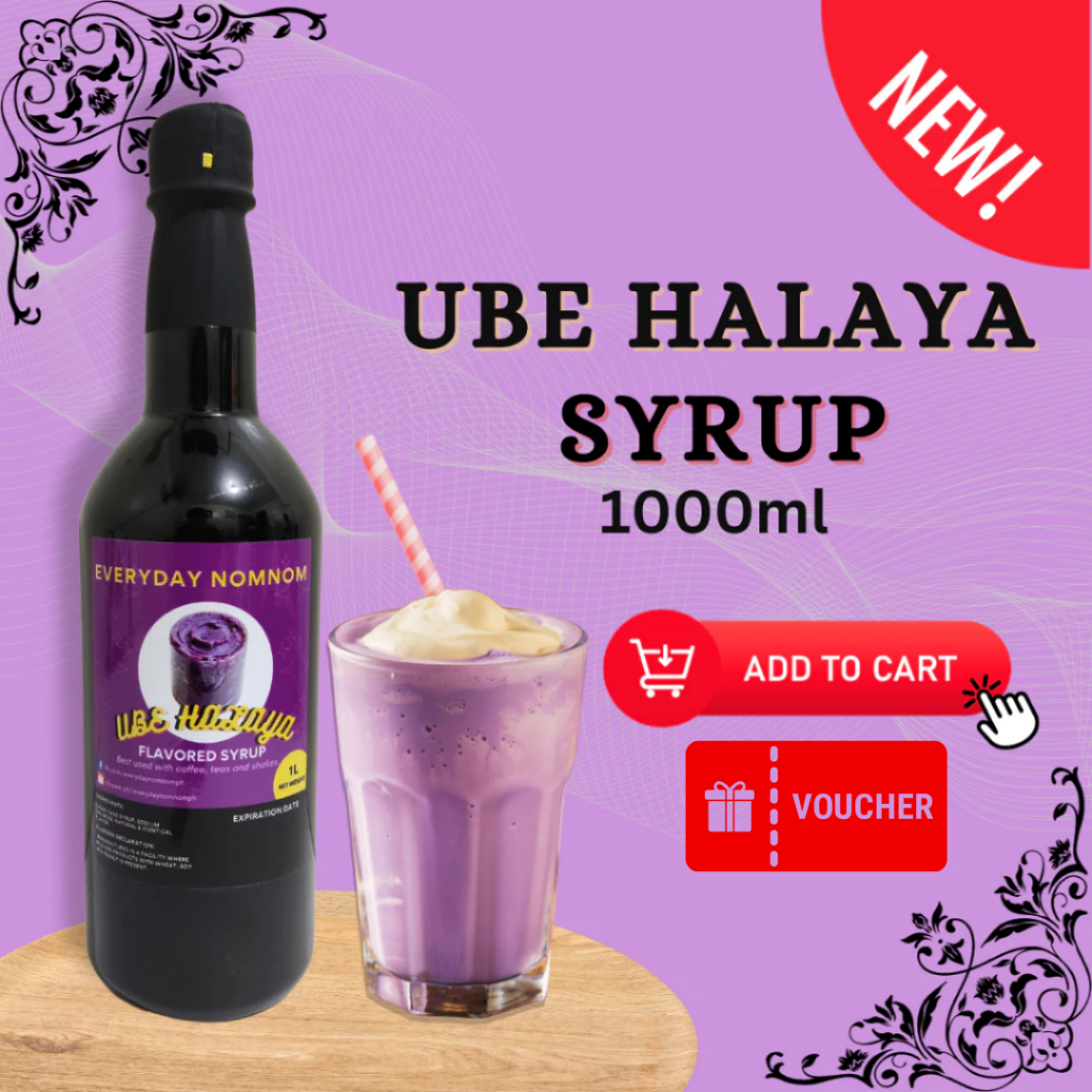 Ube Halaya Syrup Premium Flavoring 1kg Everyday Nomnom(Best for Coffee ...