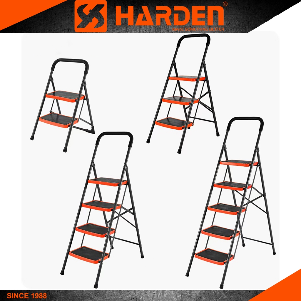 2/3/4/5 Harden Steps Steel Ladder | Shopee Philippines