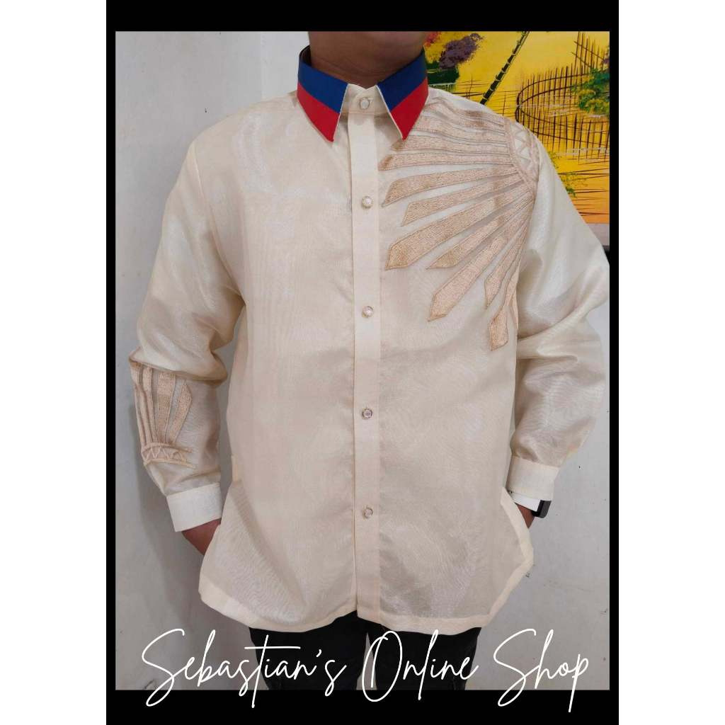 MODERN BARONG TAGALOG SINAG DESIGN | Shopee Philippines