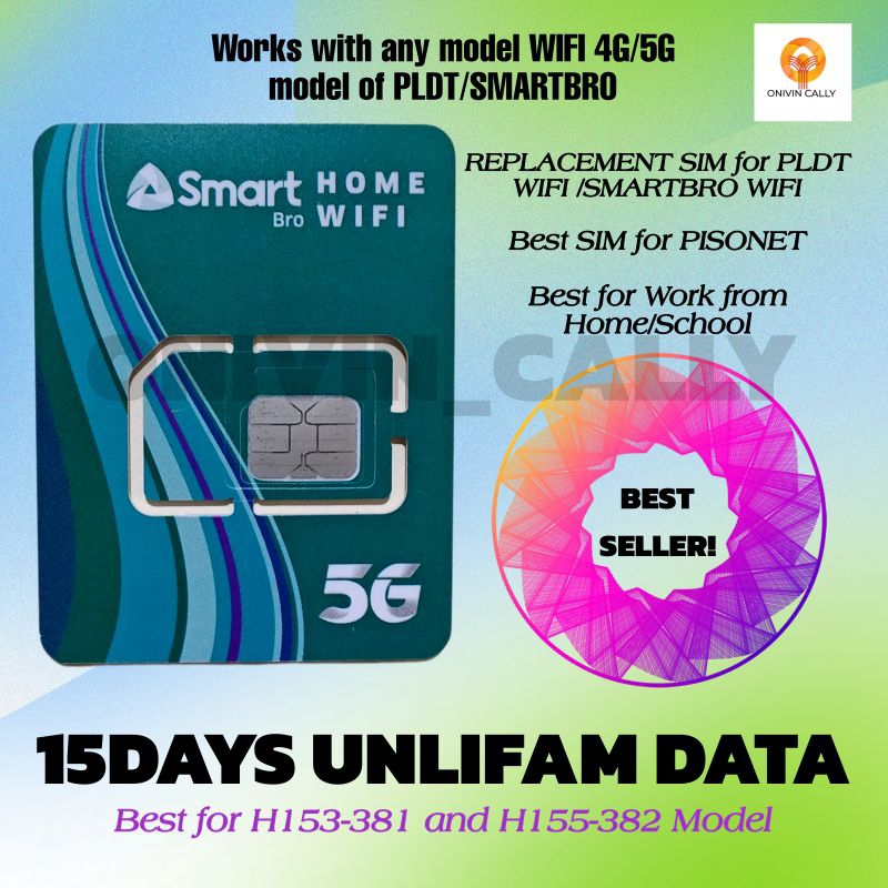 SMART BRO HOME WIFI SIM w/ 30 DAYS UNLI DATA / 10GB DATA | Shopee ...