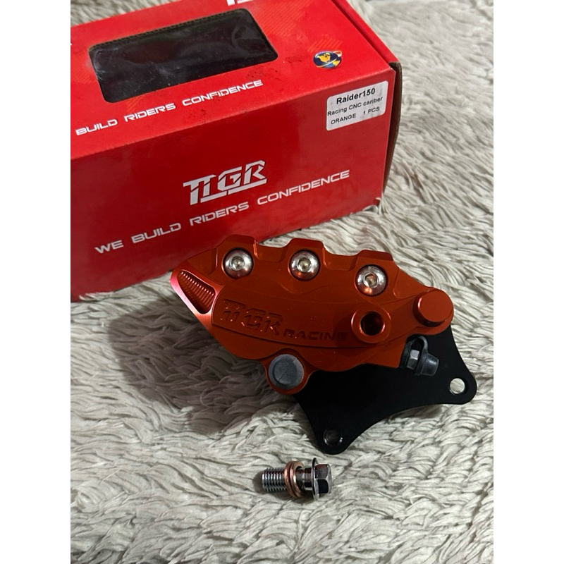 TTGR FRONT BRAKE RACING CALIPER RAIDER150 (ORANGE) | Shopee Philippines