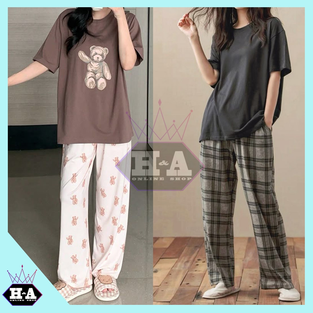 Pajama Korean Inspired - Printed With One Side Pocket (Pajama Only ...