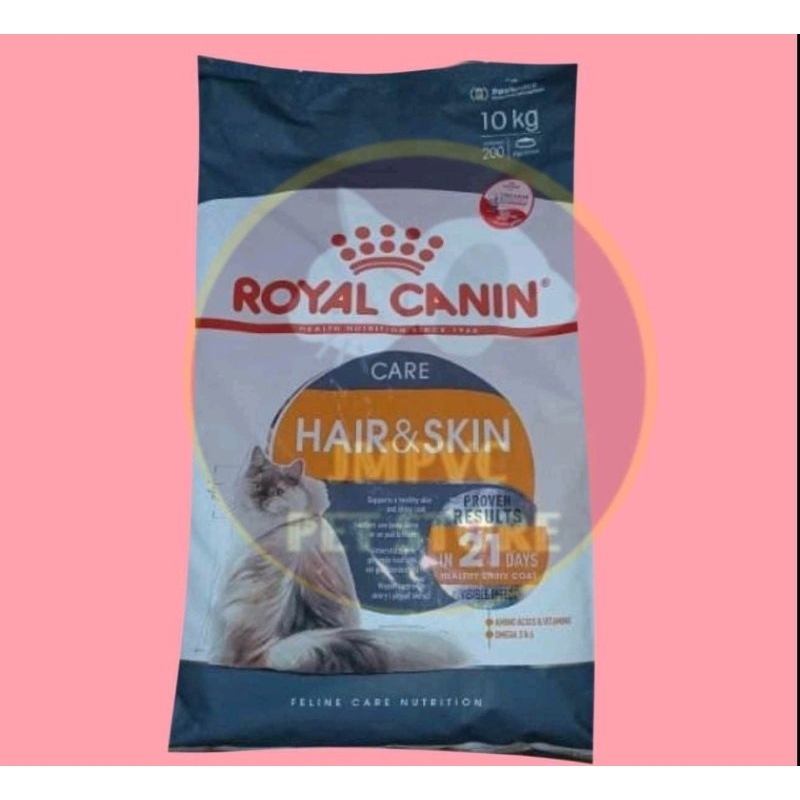 ROYAL CANIN HAIR & SKIN CAT DRY FOOD 10KG | Shopee Philippines