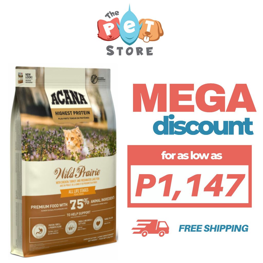 Acana Wild Prairie Cat 1.8kg FOR ALL BREEDS AND LIFE STAGES | Shopee Philippines