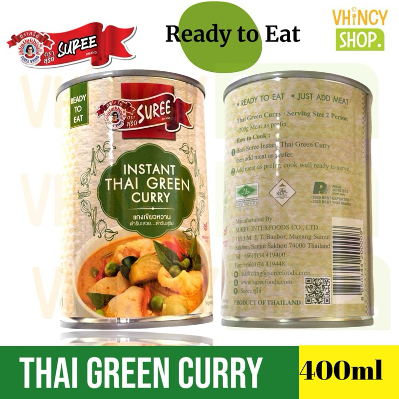 Suree Instant Thai Green Curry 400ml | Shopee Philippines