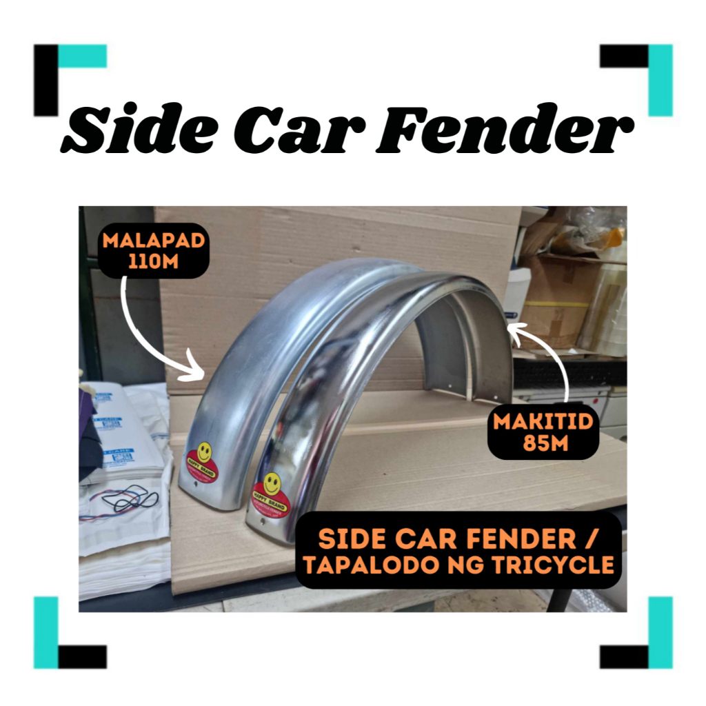 Side Car Fender Chrome Plated | Side Wheel Fender Galvanized | Mudguard ...