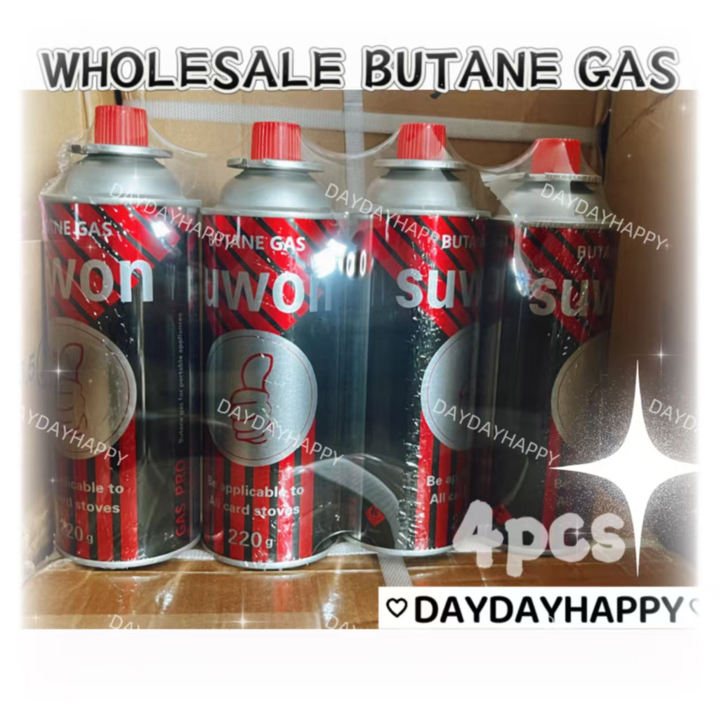 Free shipping !!! 4pcs Safe Butane Gas for Portable Gas stove 220g ...