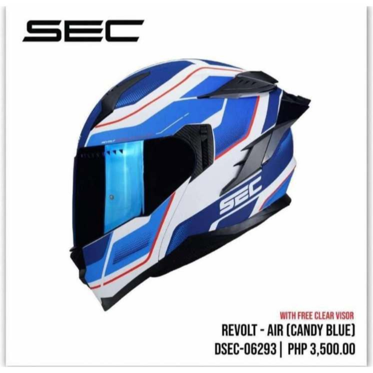SEC REVOLT AIR DUAL VISOR | Shopee Philippines