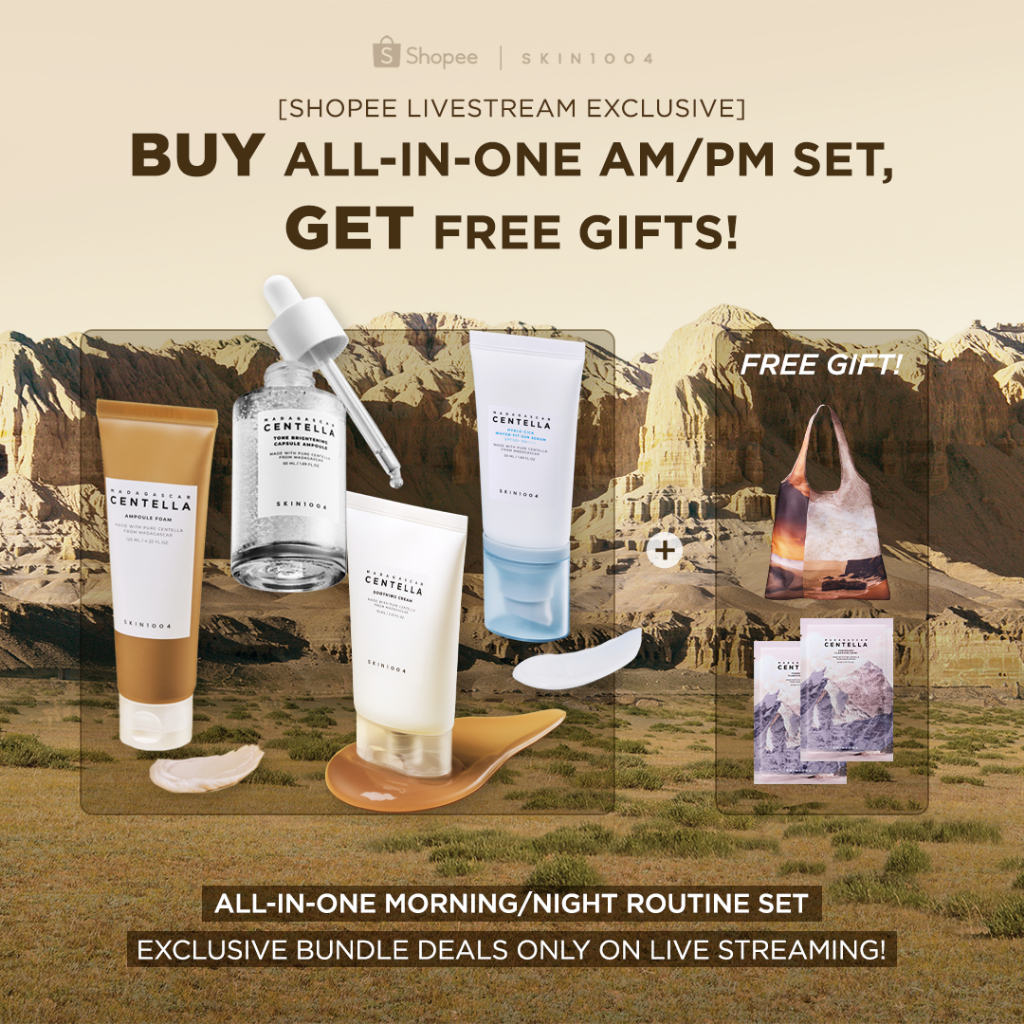 [Livestream Exclusive] All-in-one Morning/Night Routine Set | Shopee ...