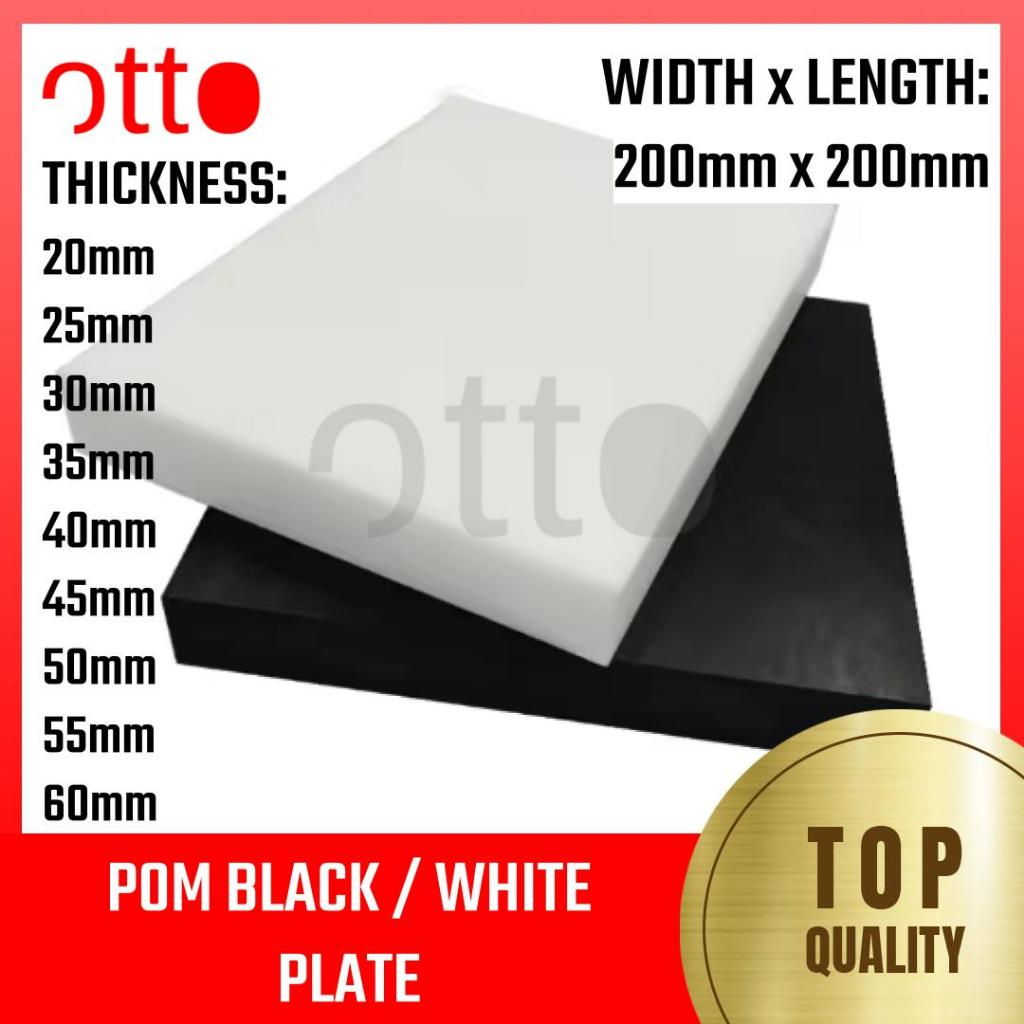 POM Plate Acetal Delrin Engineering Plastic (White/Black)- 20mm up to ...