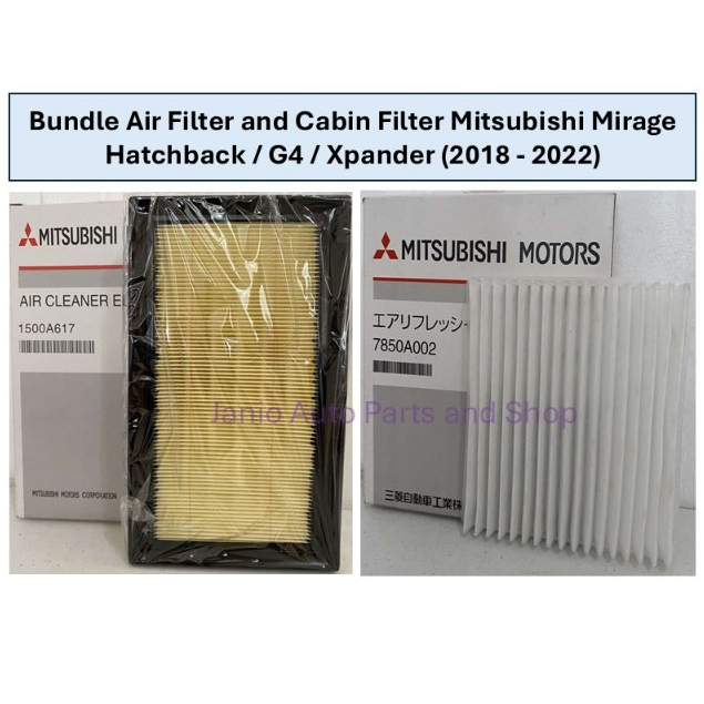 Bundle Air Filter and Cabin Filter Mitsubishi Mirage Hatchback / G4 ...