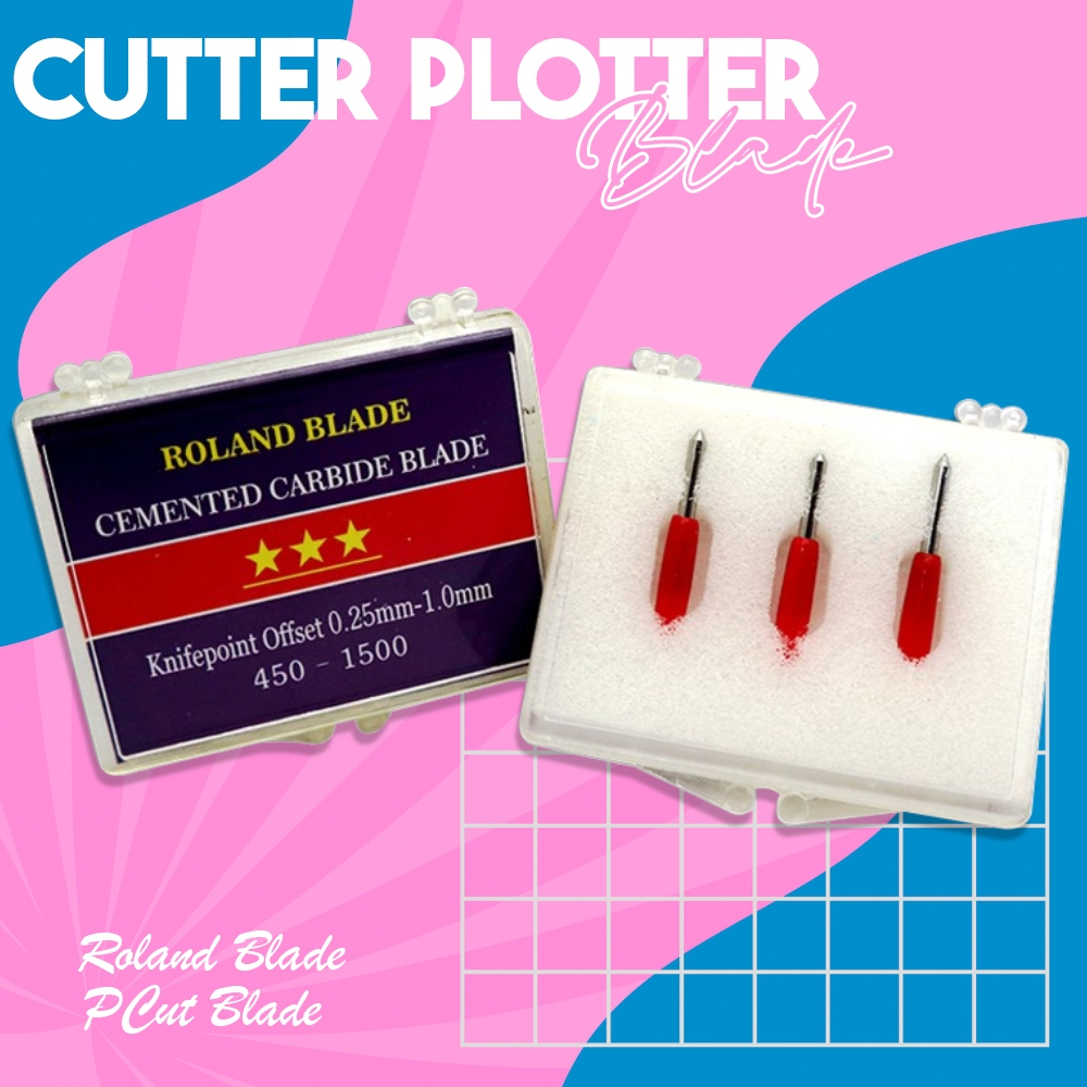 3pcs - Cutter Plotter Machine Roland Blade / Pcut Blade 45degree (Blade ...