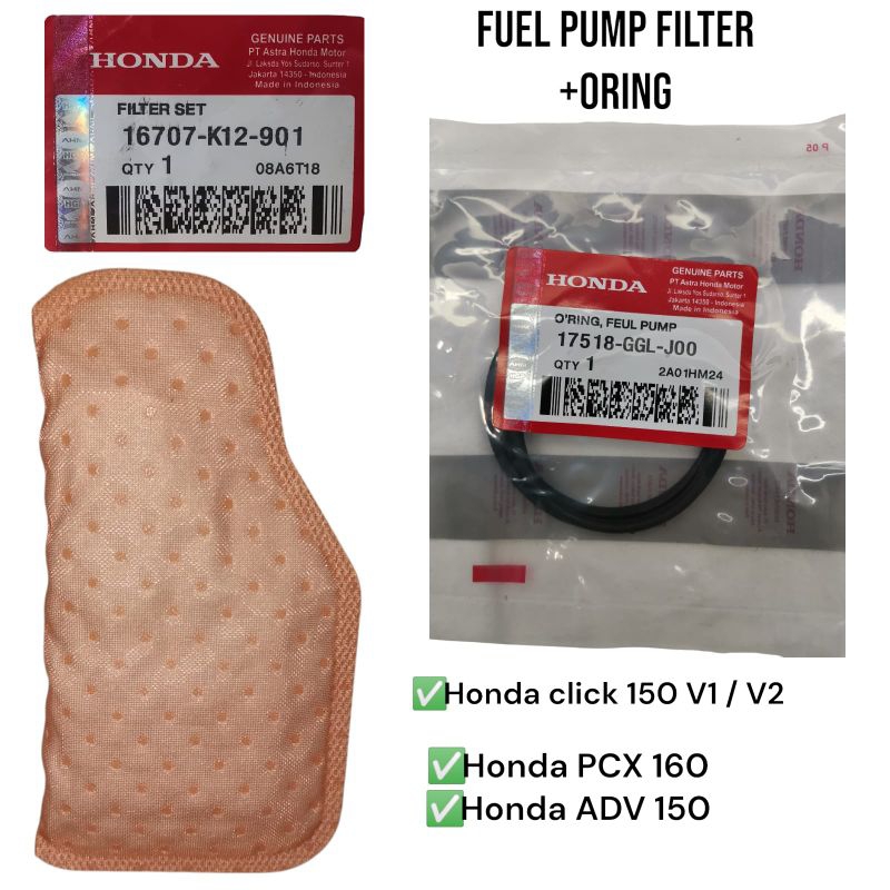 Fuel Filter Set Adv 150, Pcx 150/160 . Honda Fuel Pump Filter Parts Set ...