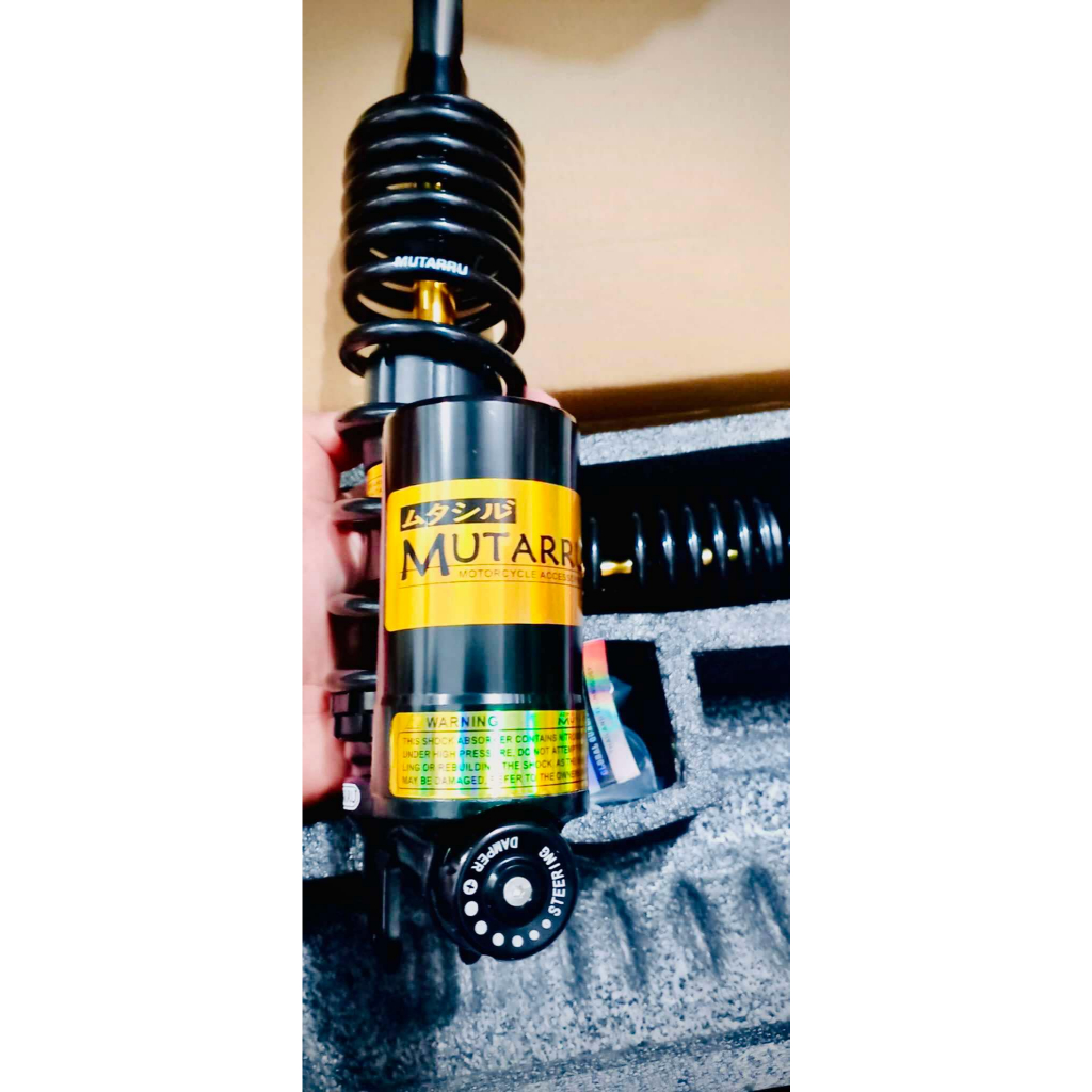 MUTARRU INVERTED SHOCK 305MM -PREMIUM, ADJUSTABLE REBOUND - NMAX V2 ...