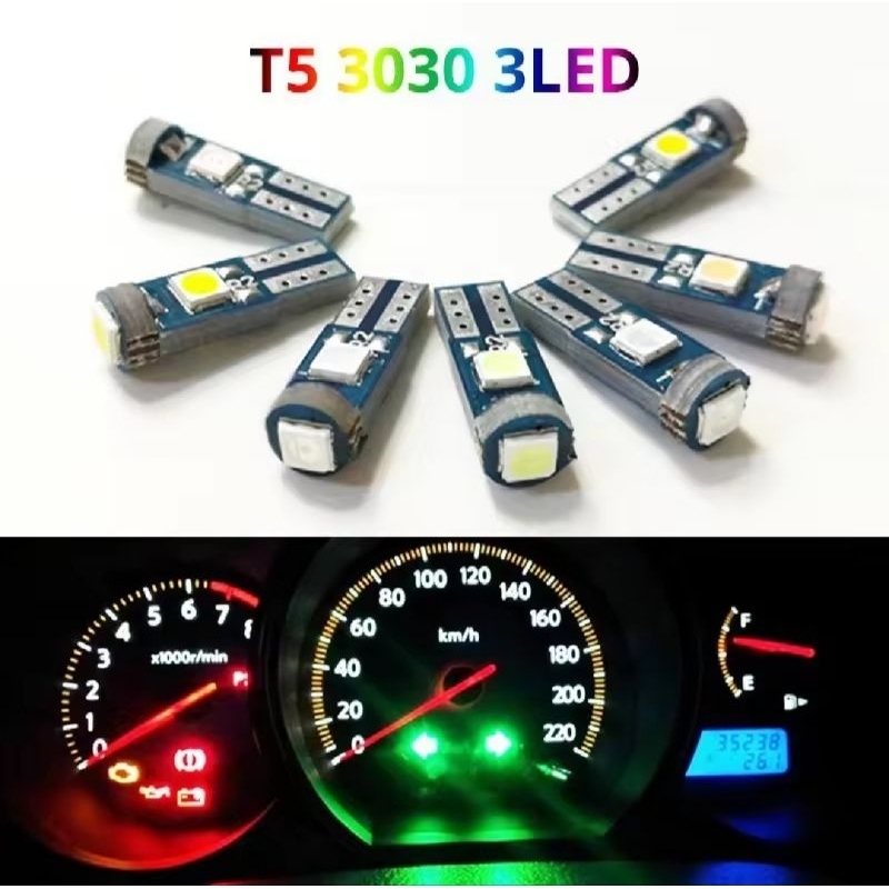 new T5 led lights w3w peanut bulb canbus car motor parklight plate ...