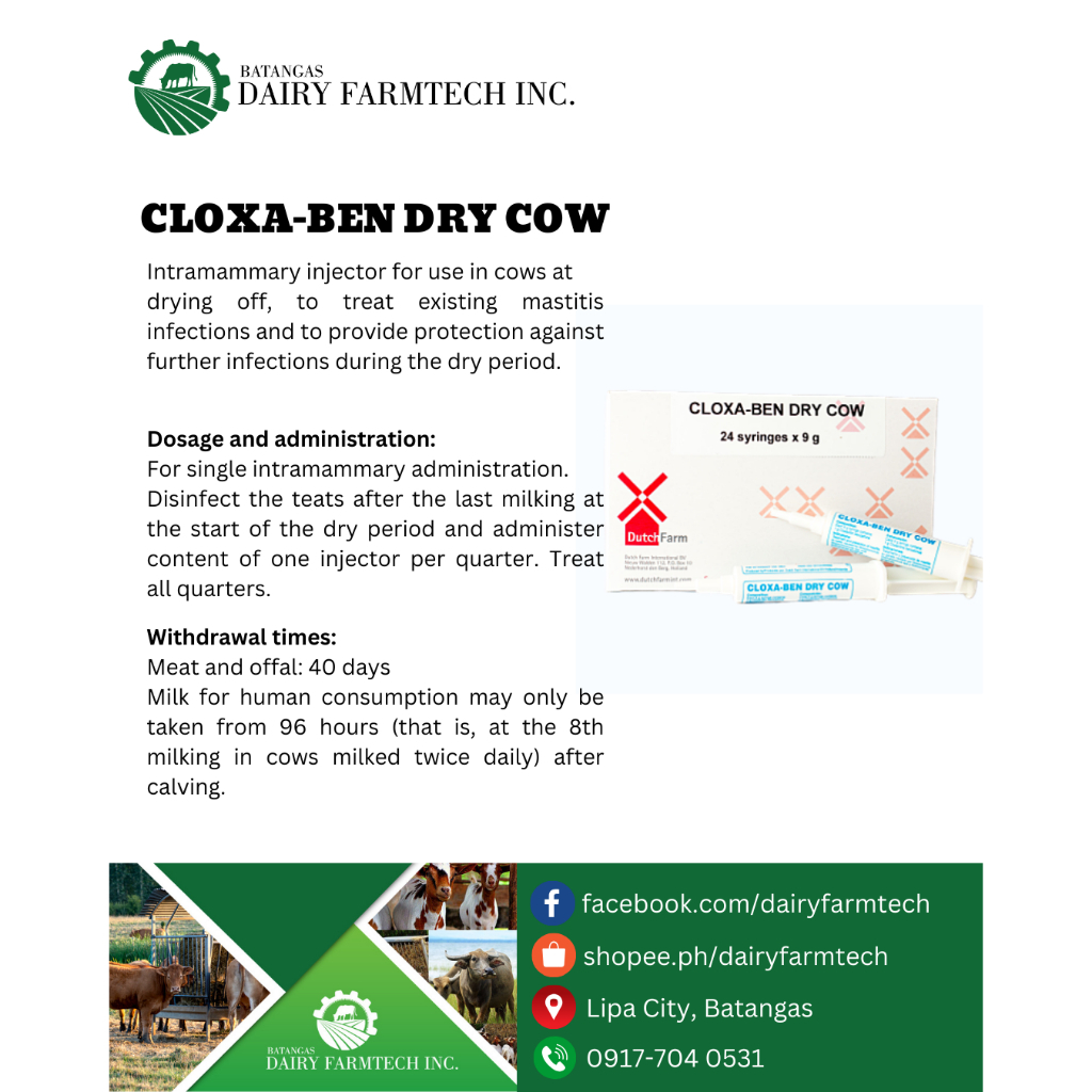 Cloxaben Dry Cow - 10GRAMS PER TUBE | Shopee Philippines