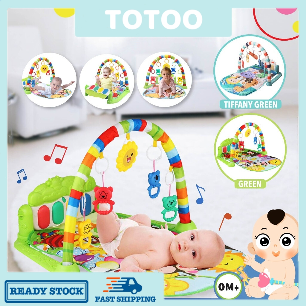 Baby Music Piano Keyboard Play Rack Kids Early Education Gym Crawling ...