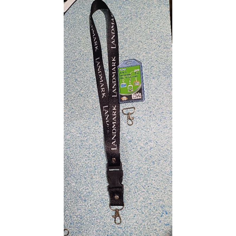 LANDMARK BGC ID LACE LANYARD/BLACK | Shopee Philippines