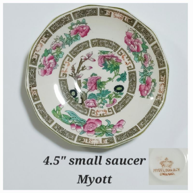 assorted vintage saucers and shallow saucers floral surplus | Shopee ...