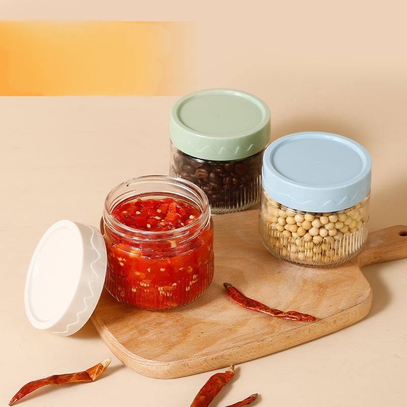 250ml Sealed Jar Fully Enclosed Food Grade Glass Empty Bottle Tea ...
