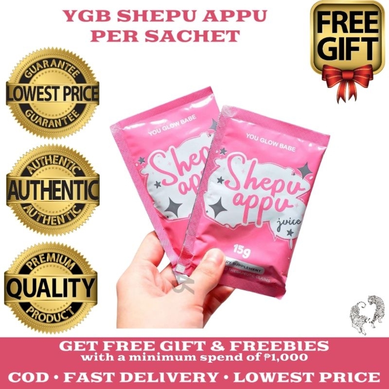 ORIGINAL SHEPU APPU PER SACHET 15G YOU GLOW BABE GLUTATHIONE DRINK L ...