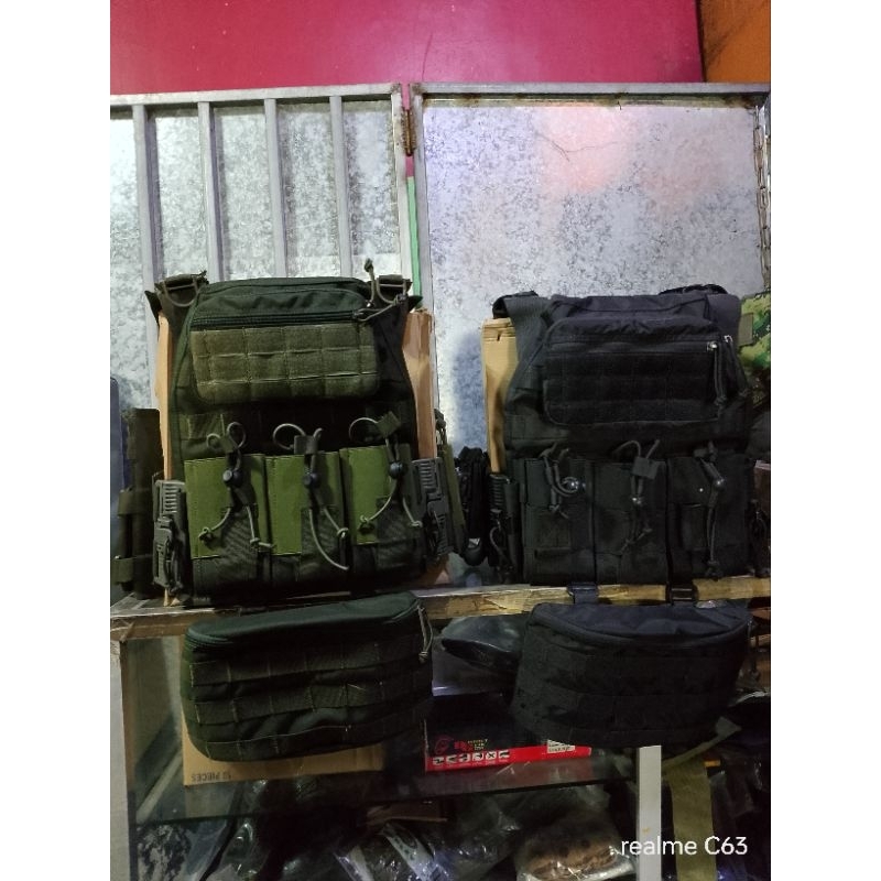 original back to back heavy duty bandoleer with plate carrier | Shopee ...