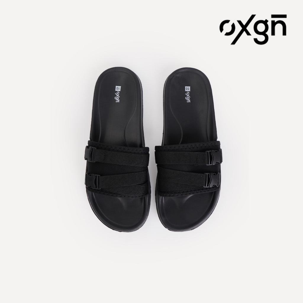 OXGN Slides For Men (Black/Thyme) | Shopee Philippines