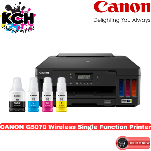 CANON PIXMA G5070 Wireless MegaTank Printer for High Volume Printing ...