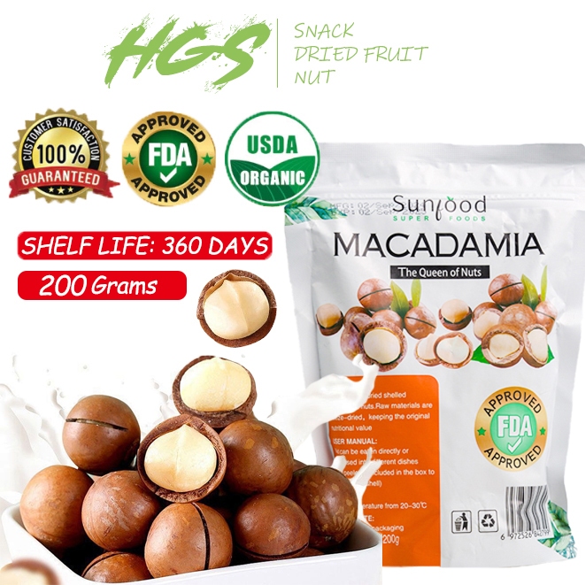Macadamia Nuts Organic Healthy Food Roasted Rich Nutrition No Glunten ...
