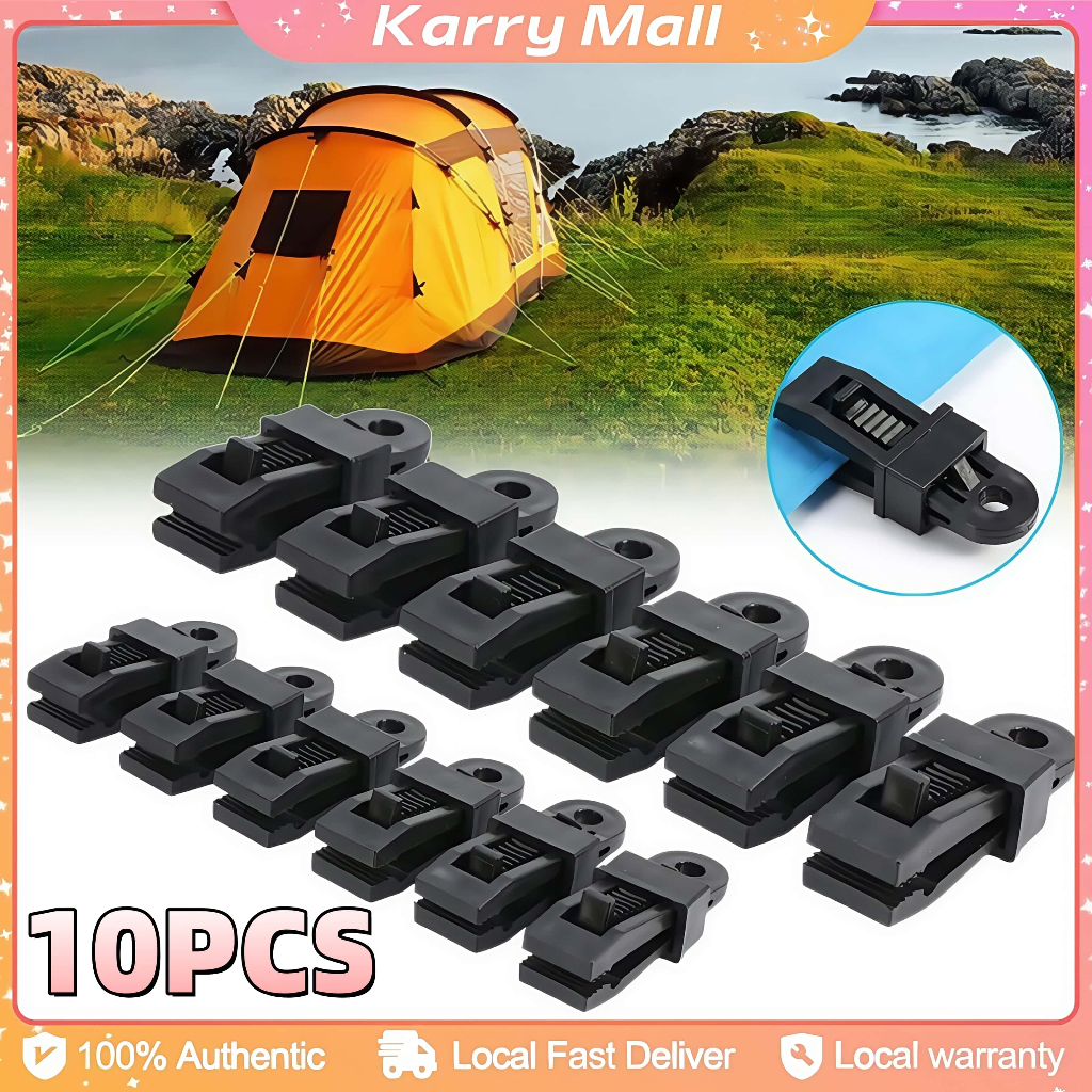 1/10Pcs Heavy Duty Flysheet Clip Tarp Tent Crocodile Clip Outdoor ...