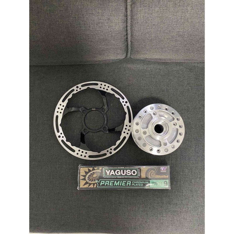 xrm front hub x super lighten disc and spokes (220 mm disc bowl type ...