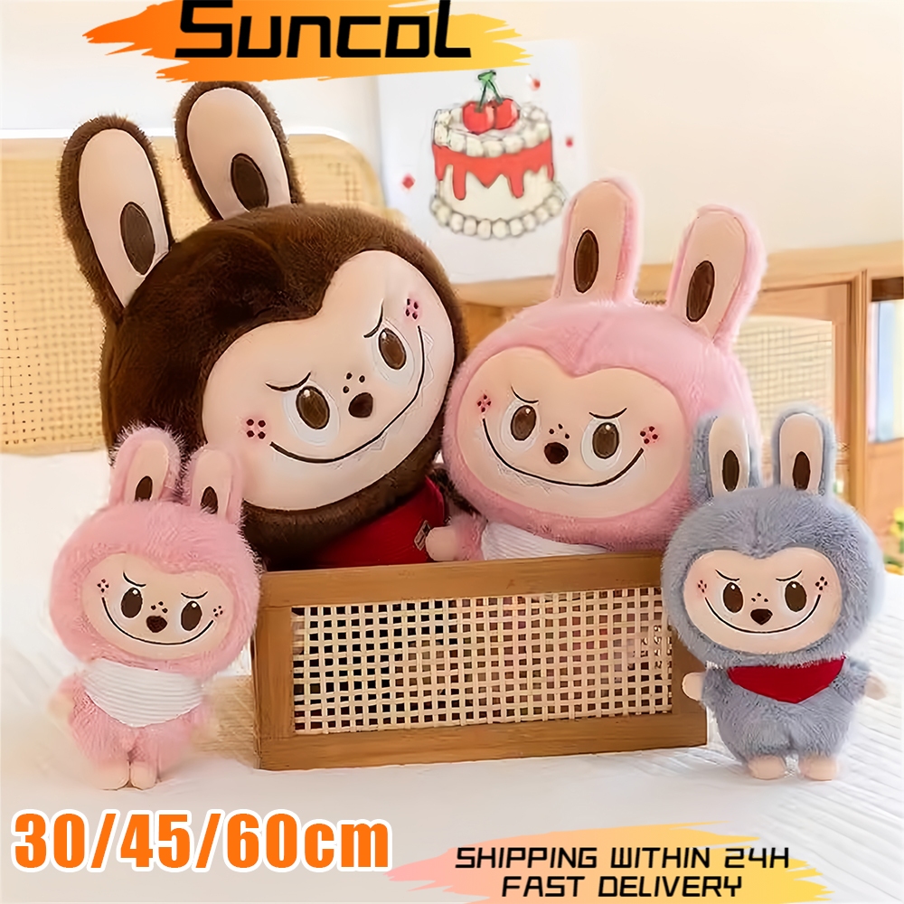 30/45/60 cm Large Labubu Doll Plush Stuffed Toy PoPmart Doll Plush Toy ...