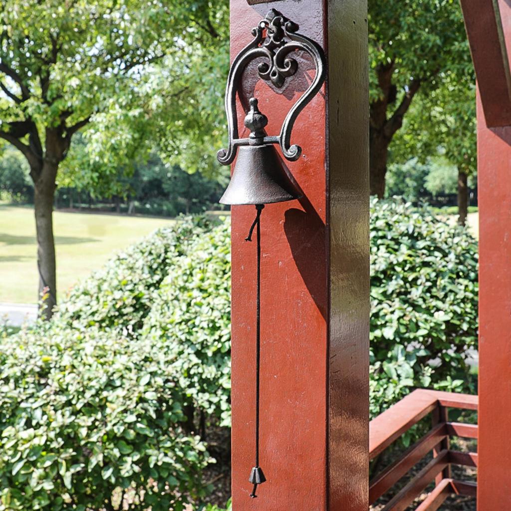Lovely Homes Wall Mounted Door Bell Cast Iron Wall Hanging Bell Metal ...