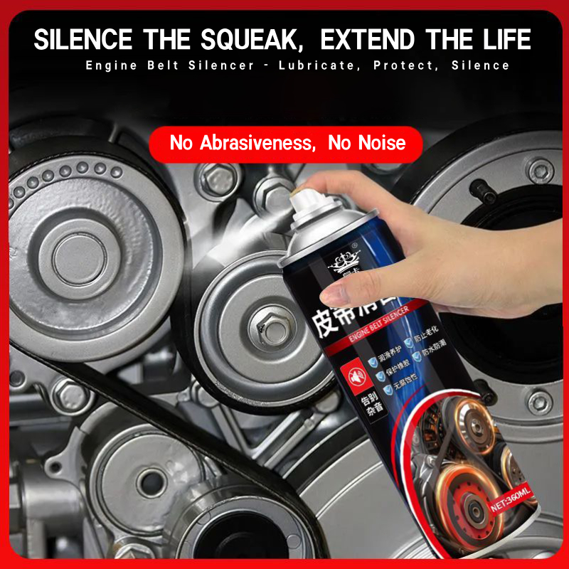 Belt Lubricating Spray Belt Dressing Spray Engine Belt Silencer Noise ...