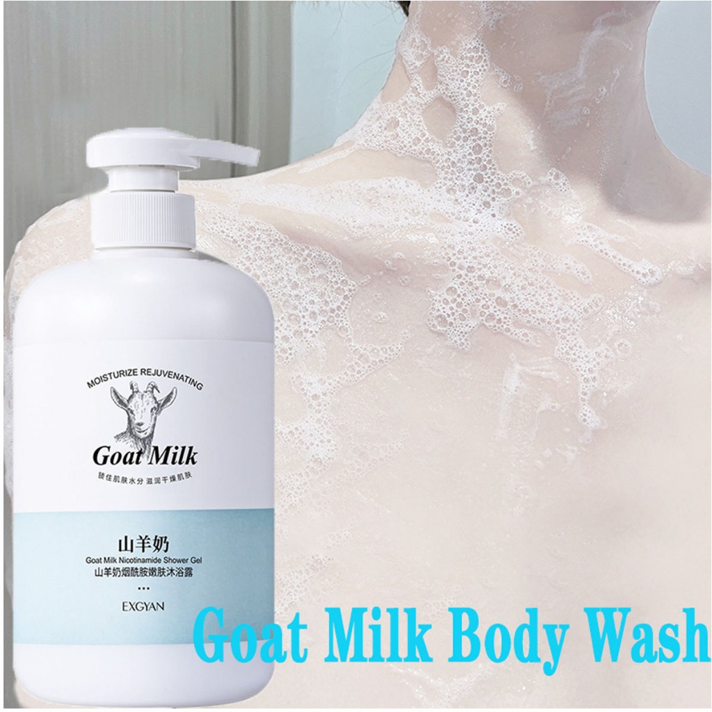 Goat Milk Body Wash 500mNiacinamide Mousse Shower Gel moisturizing ...