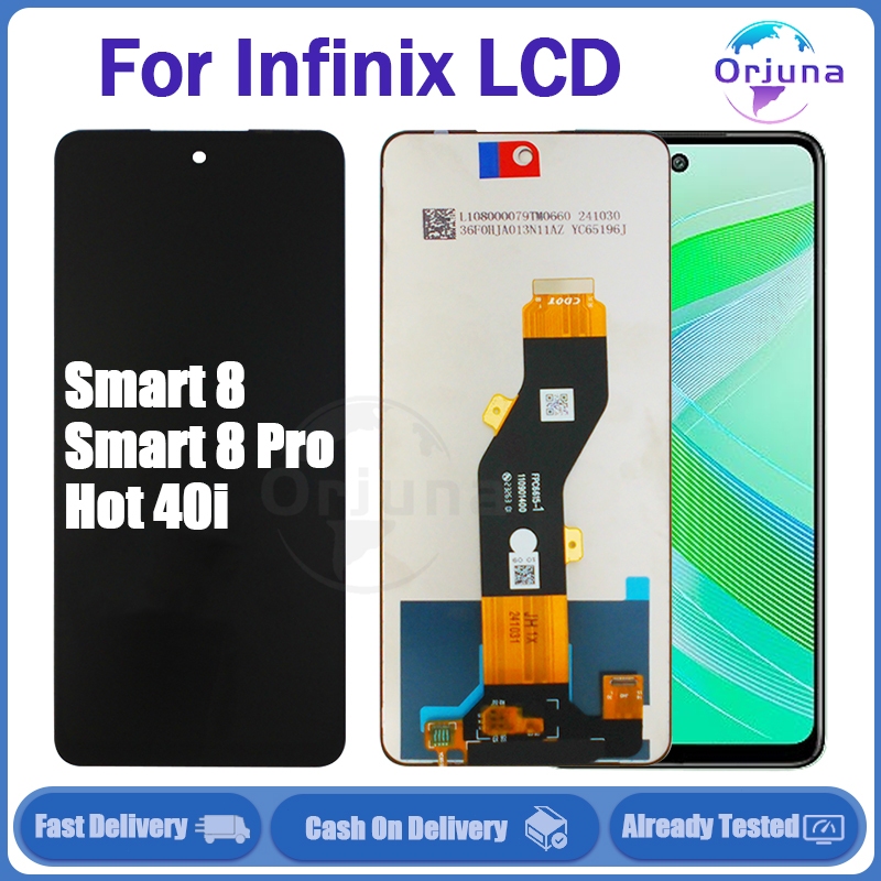 For Infinix Smart 8 Smart 8 Pro Hot 40i LCD Display Touch Screen ...