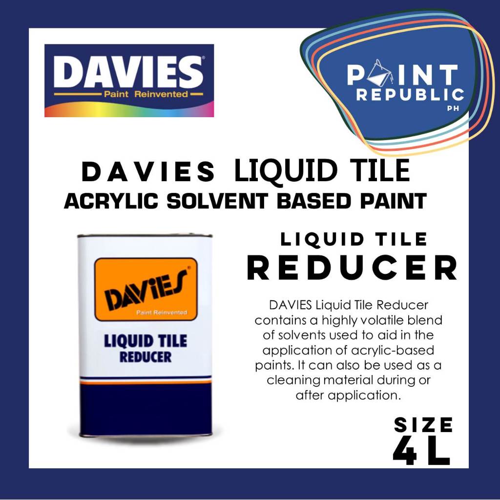 Davies Liquid Tile Acrylic Solvent Based High Performance Paint - 4L ...