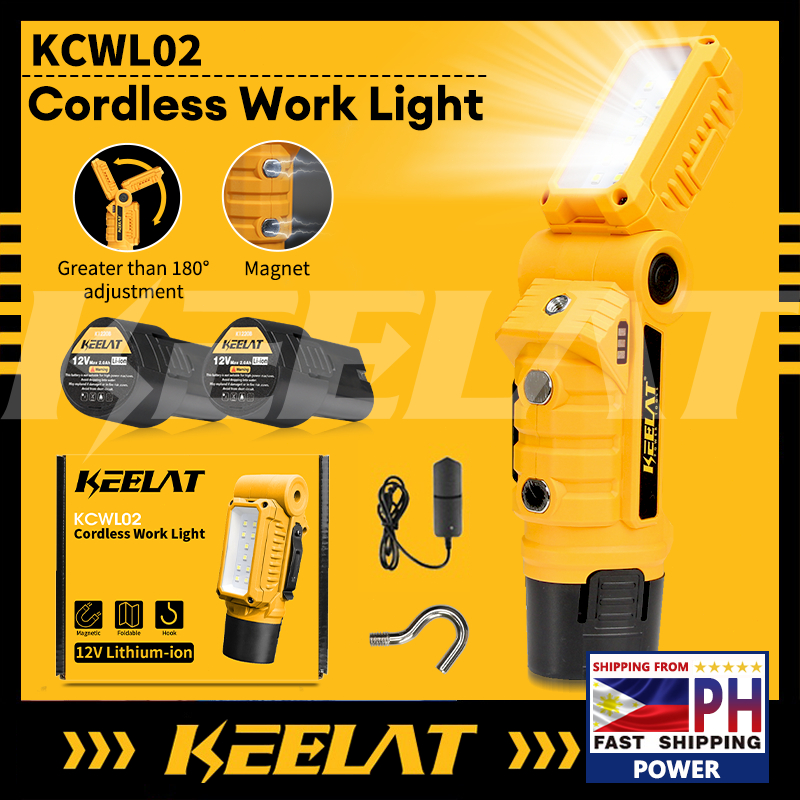 KEELAT KCWL02 Cordless Work Light Magnetic Emergency Car Repair Lamp ...